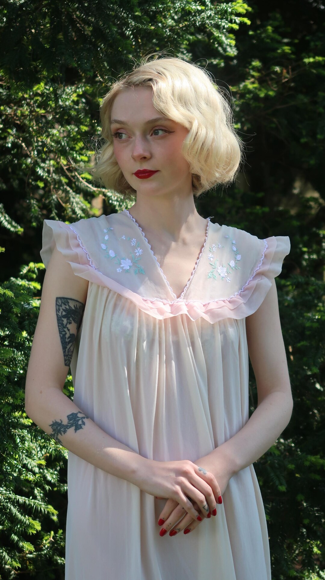 Vintage 1950s St Michael Night Dress Nightie S - Etsy