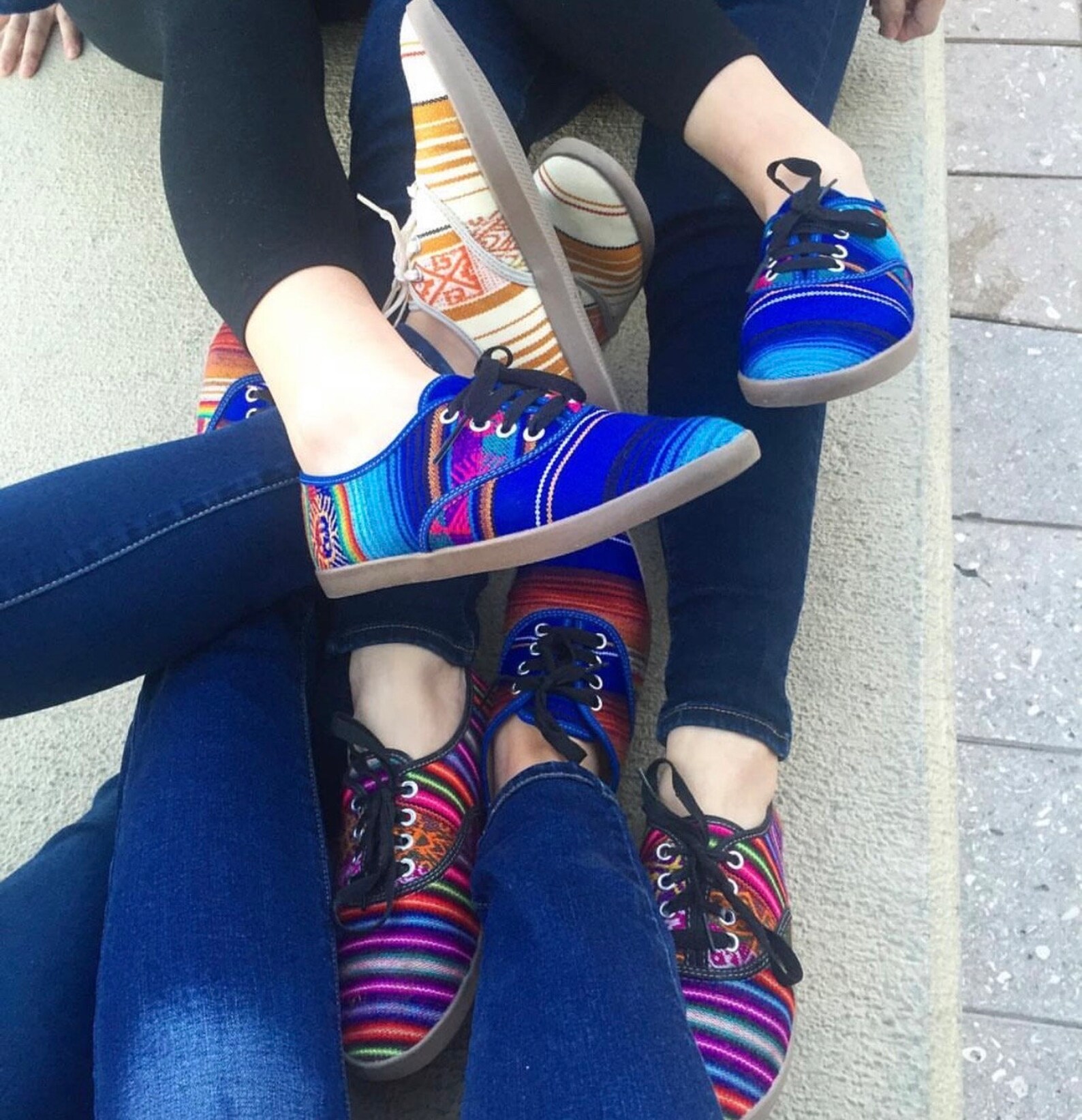 Artisan Sneakers for Big Kids, Made With Colorful Woven South American ...