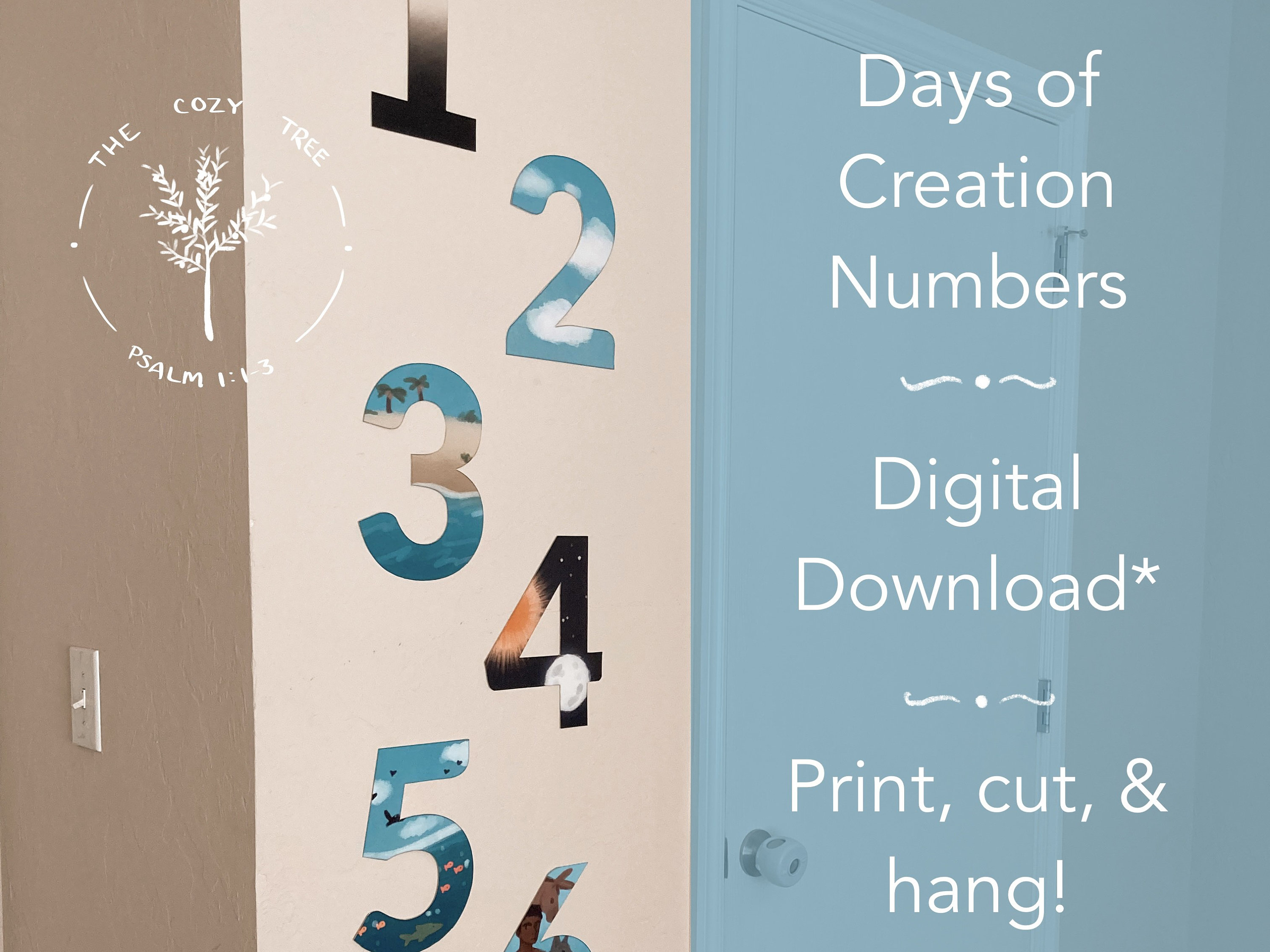 Days of Creation Numbers | INSTANT DOWNLOAD PRINTABLE Pdf, Great for ...