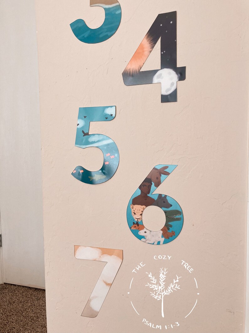 Days of Creation Numbers | INSTANT DOWNLOAD PRINTABLE Pdf, Great for ...