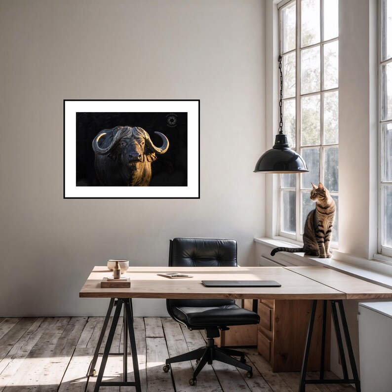 African Buffalo Print, Big Five Safari Wall Art, Buffalo Portrait - Etsy