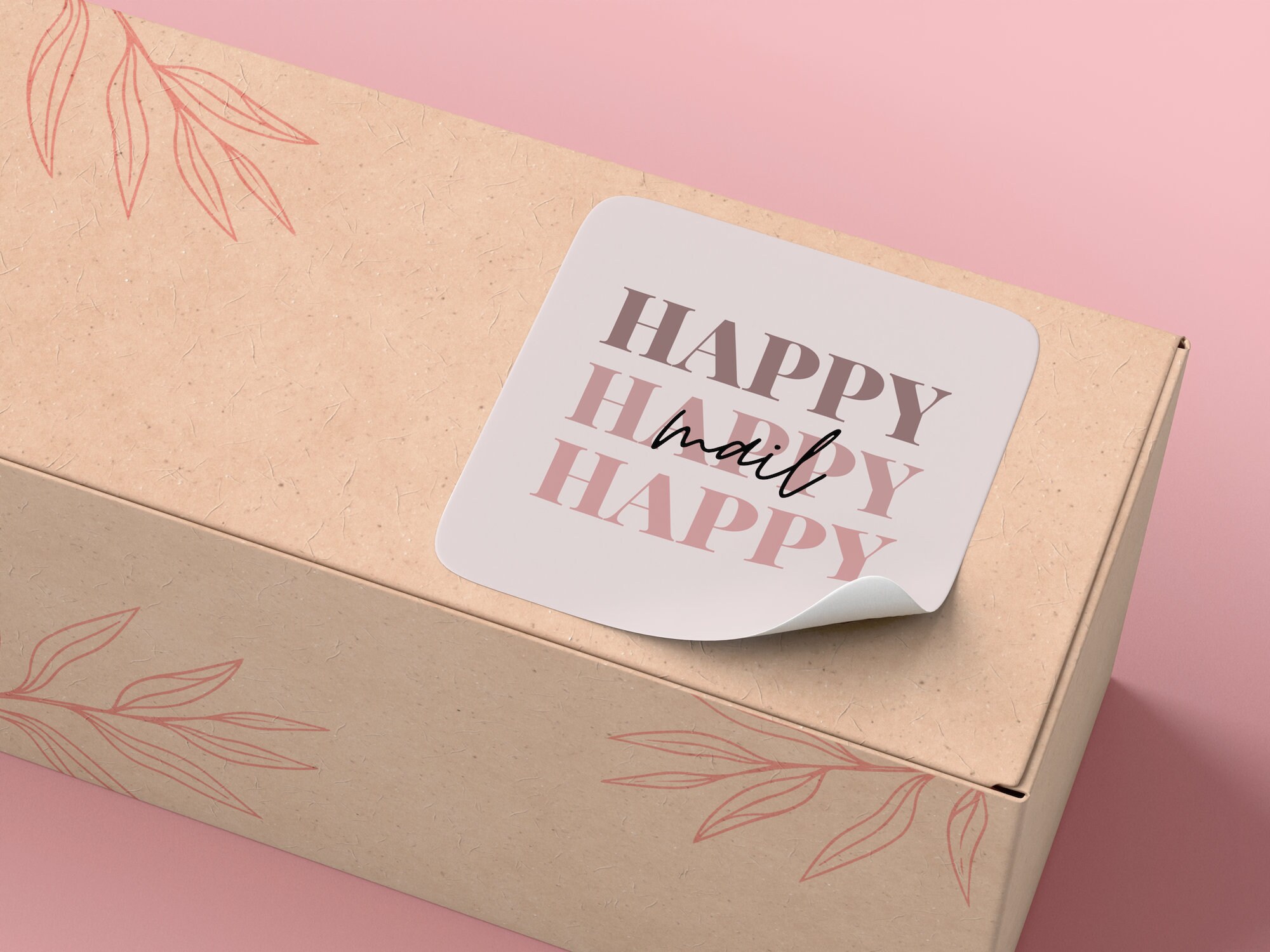 Happy Mail Sticker SVG | Happy Mail SVG | Small Business Stickers | Svg ...