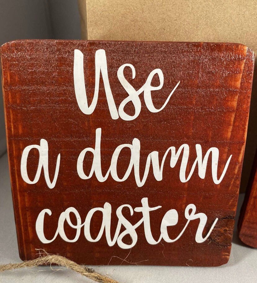 Sarcastic Coasters Funny Coasters Rude Coasters Wooden - Etsy