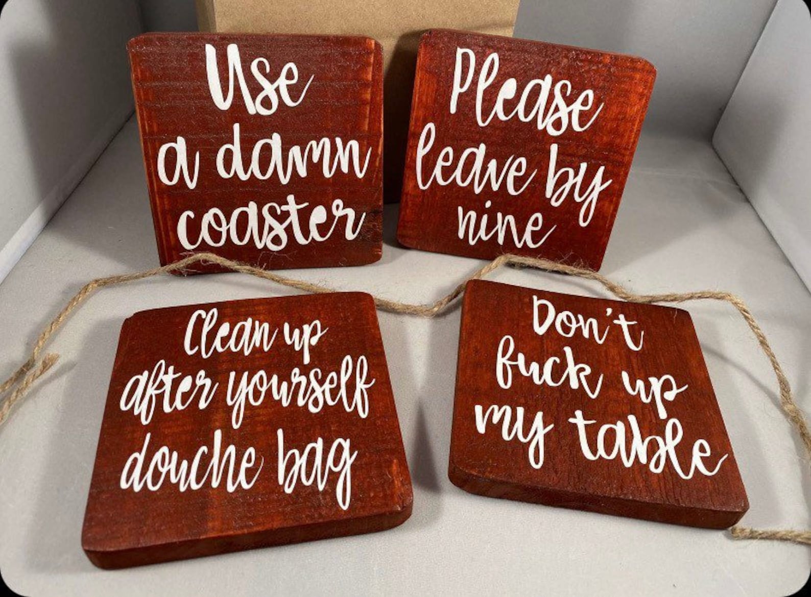 Sarcastic Coasters, Funny Coasters, Rude Coasters, Wooden Coasters ...