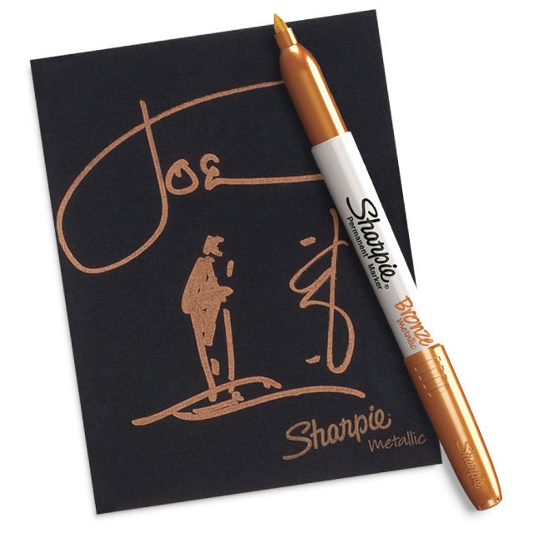 Sharpie® Metallic Fine Line - BRONZE - Etsy
