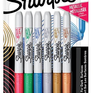 Sharpie Metallic Permanent Markers - Etsy