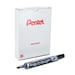 Pentel Markathon Pump Permanent Marker, Chisel Tip, Black Ink, Single ...