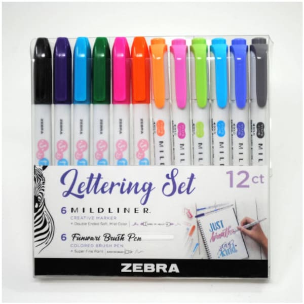 Zebra Mildliners Pack - Etsy