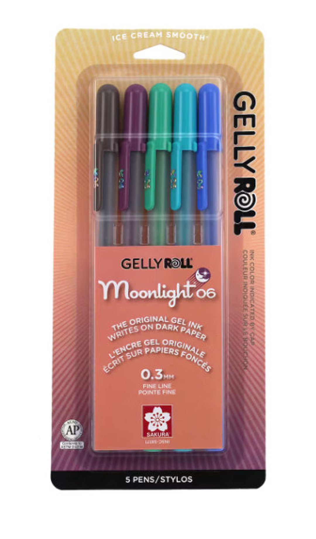 Gelly Roll® Moonlight® 06 Fine Point Gel Pen 5 Color Set, Twilight - Etsy