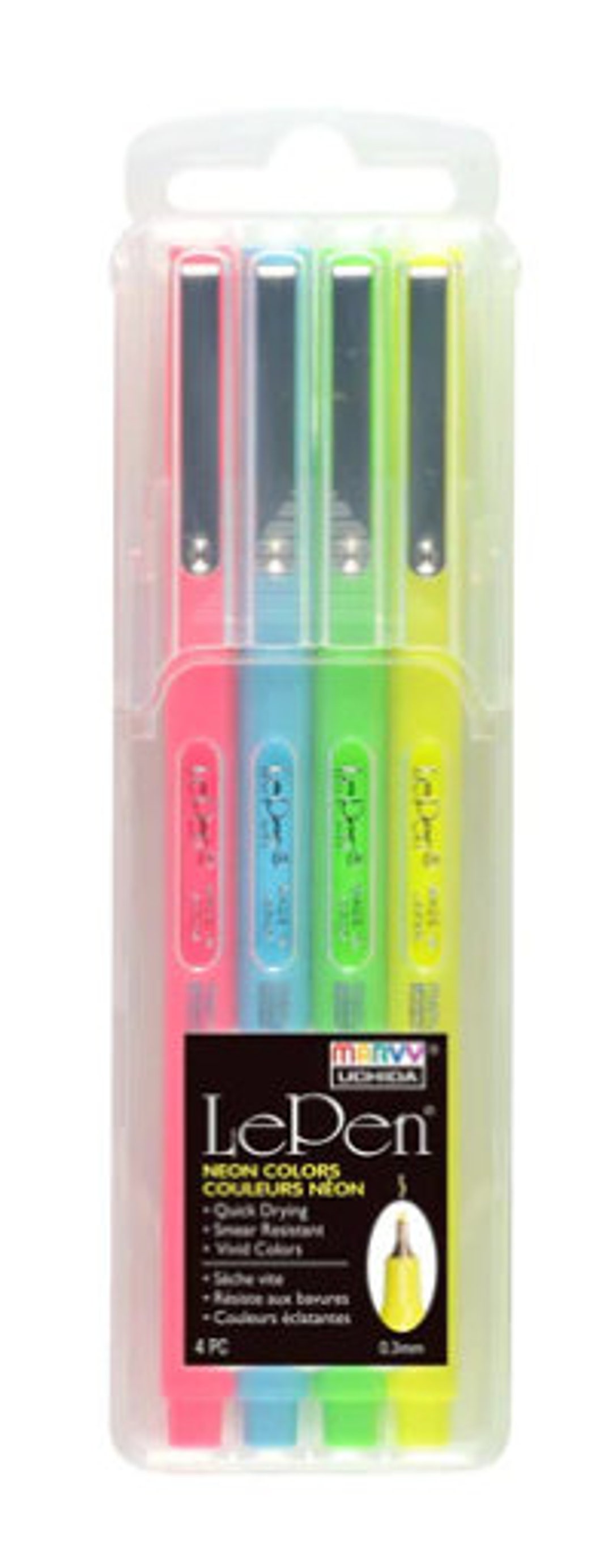 Marvy Uchida - LE PEN, Neon or Bright Colors, 4 Piece Set - Etsy