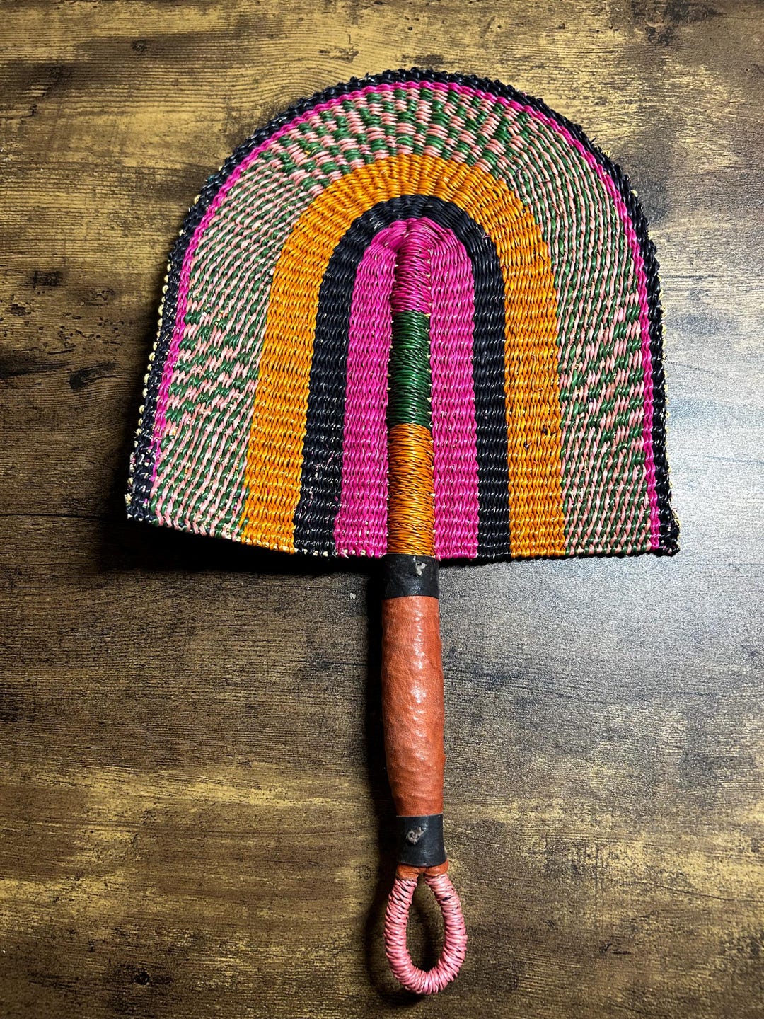 African Decorative Bolga Fan - Handwoven Beauty, Wall Decor - Etsy