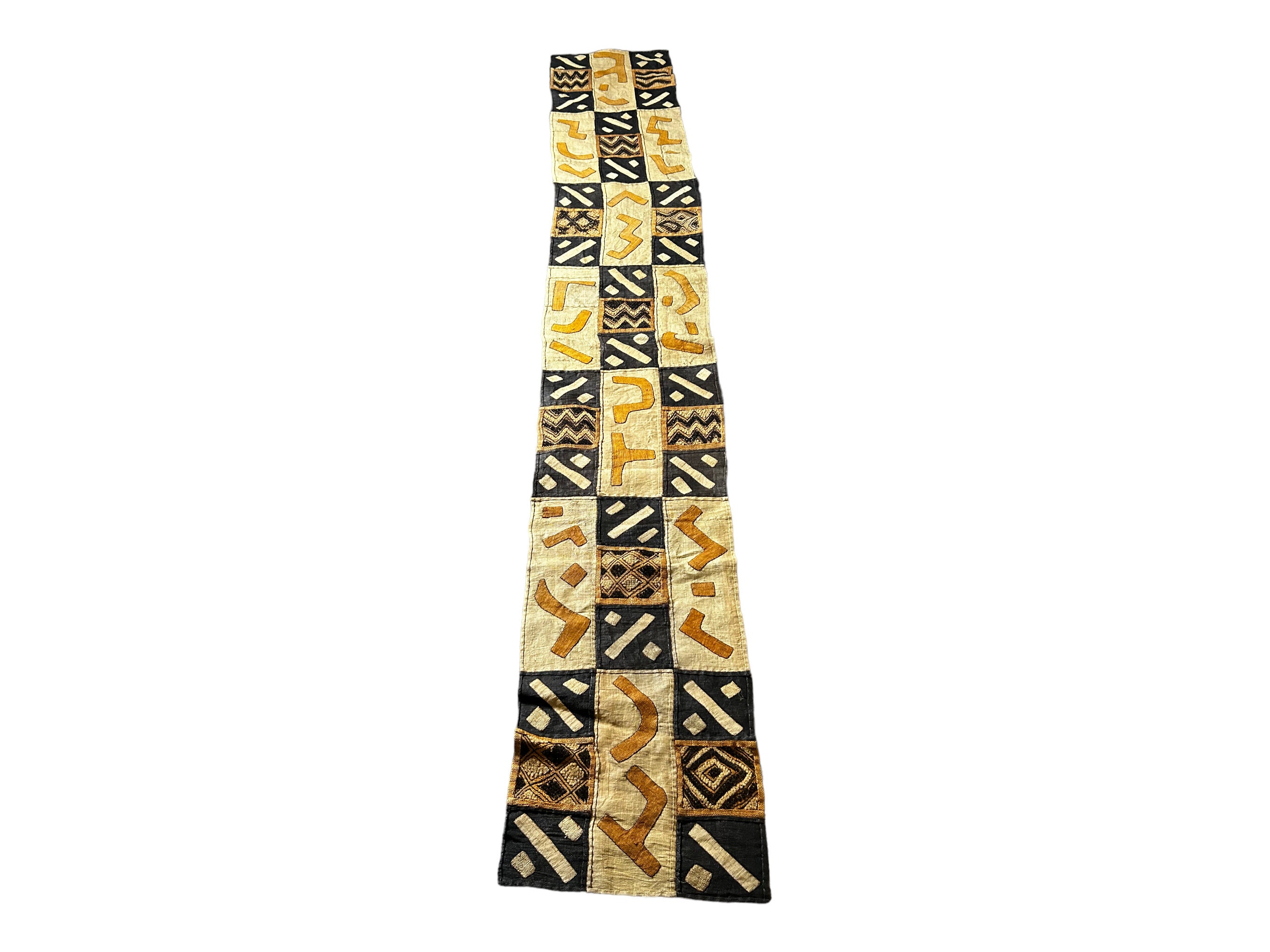 African Kuba Cloth Table Runner Traditional Patterns Home Accent - Etsy