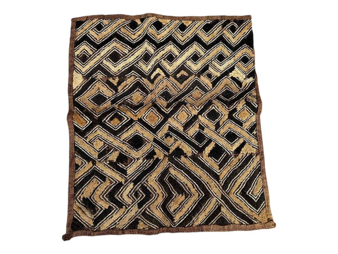 Kuba Cloth, African Fabric, Raffia Textile, Geometric Patterns - Etsy