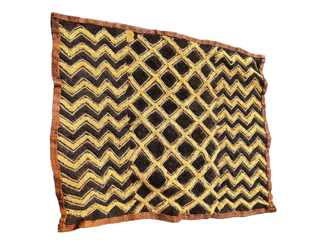 Authentic African Kuba Raffia Cloth African Fabrics 24x19 - Etsy