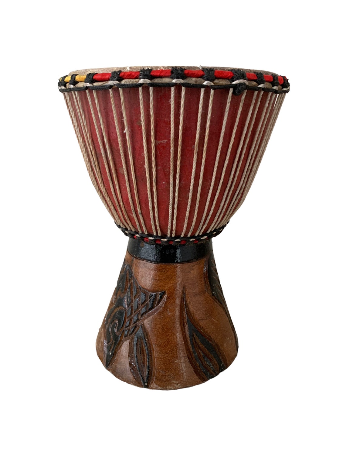 Djembe Drum African Tribal Drum Drum From Ghana Height 11 - Etsy