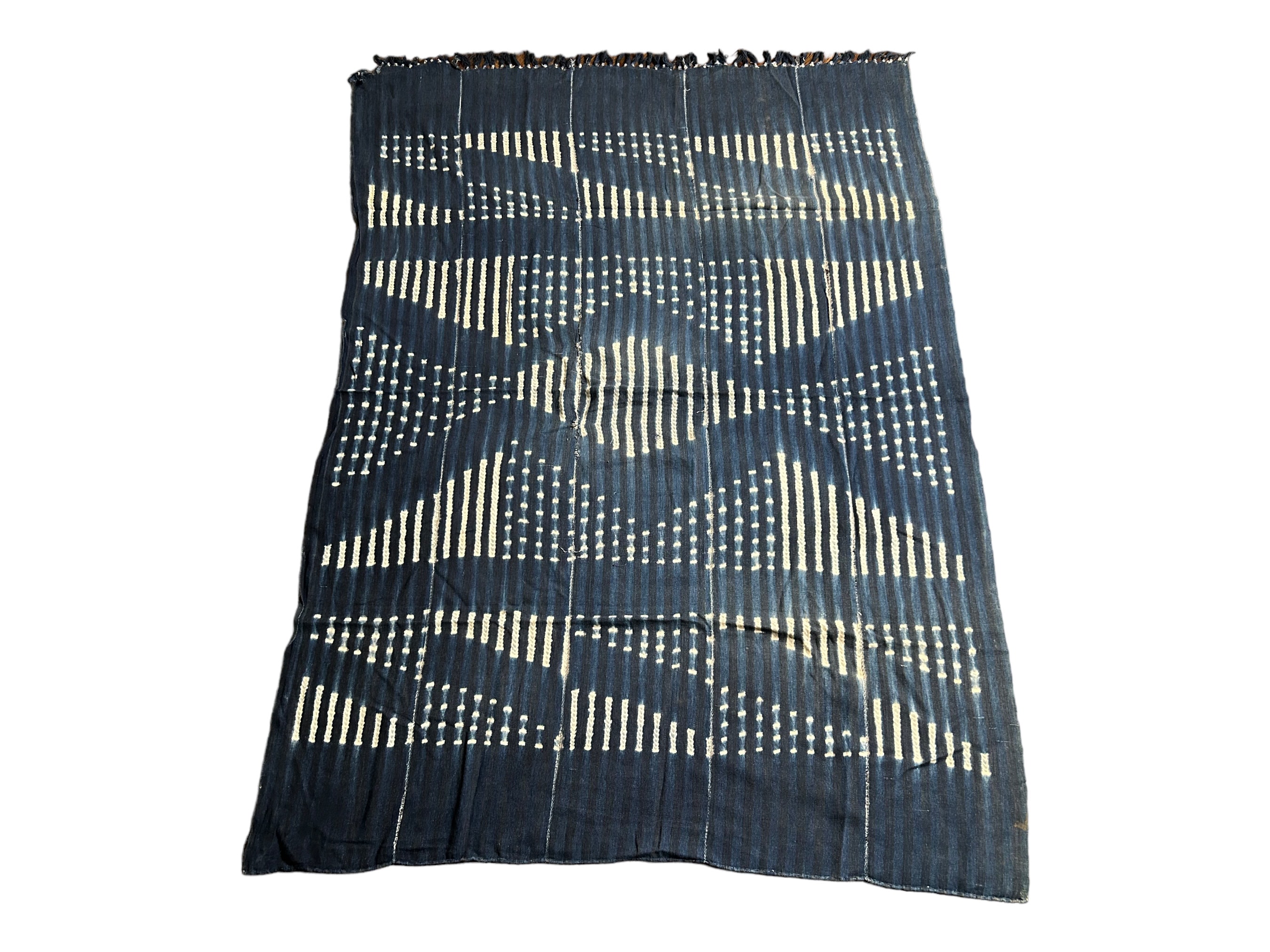African Indigo Fabric, African Textiles, Tribal Patterns, 64 X 45 ...