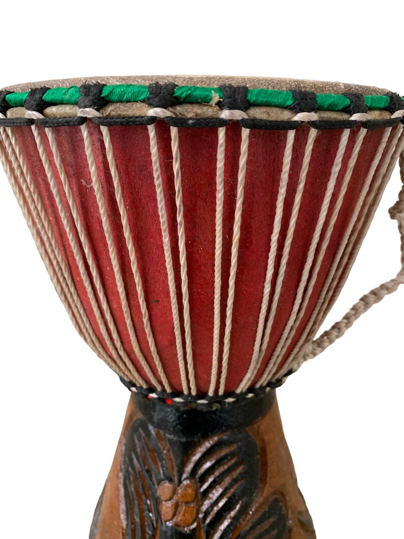 Djembe Drum African Tribal Drum Drum From Ghana Height 11 - Etsy