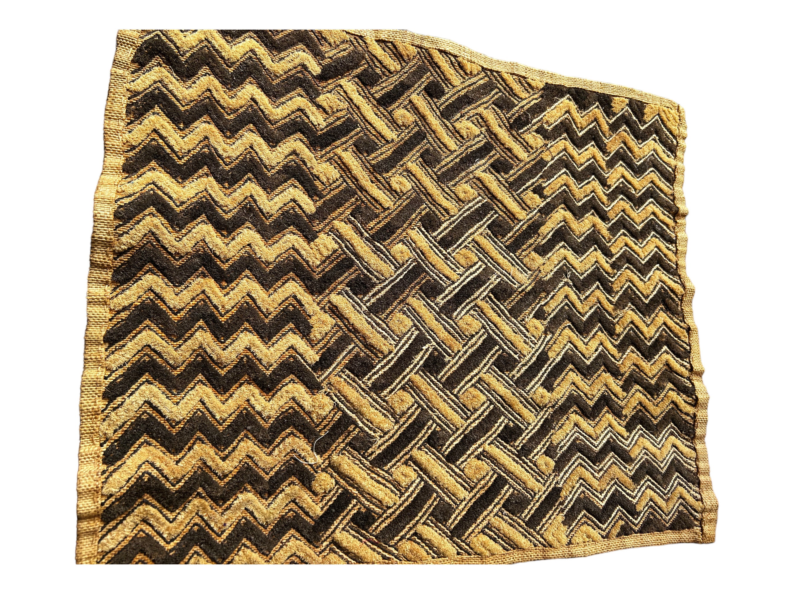 Kuba Raffia Textile, Square African Cloth, Handwoven Textile Congo - Etsy