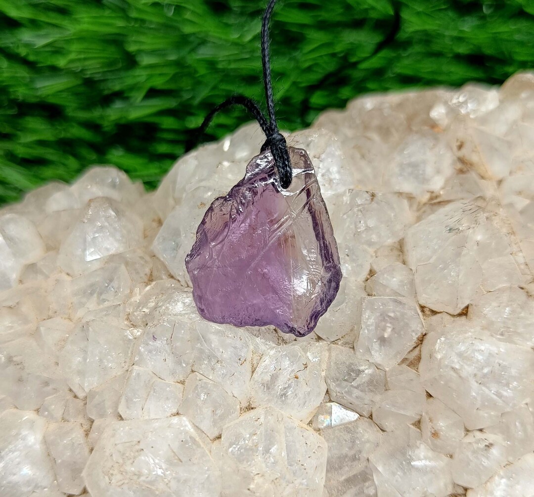 Raw Amethyst Crystal Necklace ,root Chakra Pendant Best Gift for ...