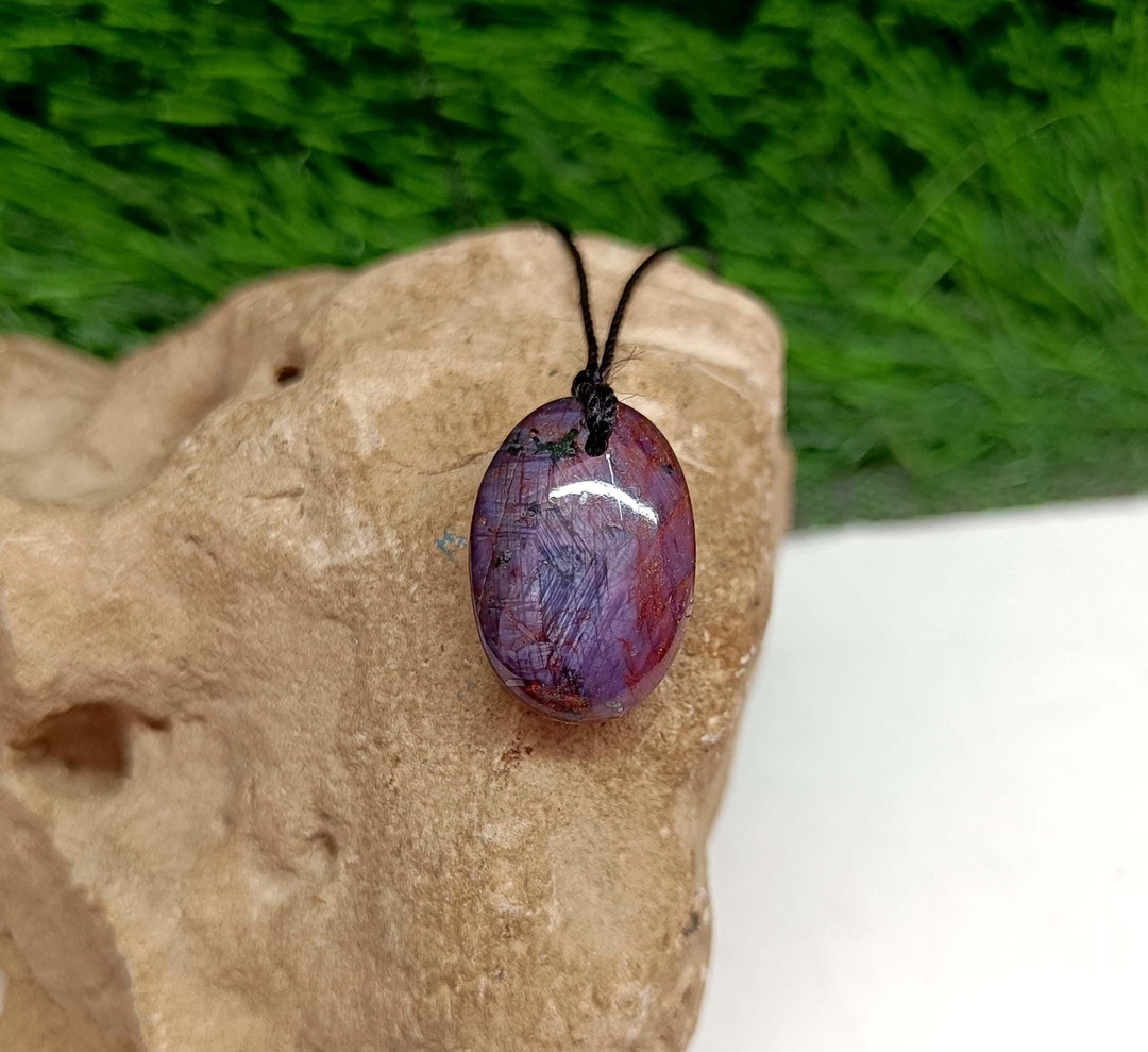 Authentic Natural Star Ruby Necklace, Star Ruby Necklace, Star Ruby ...