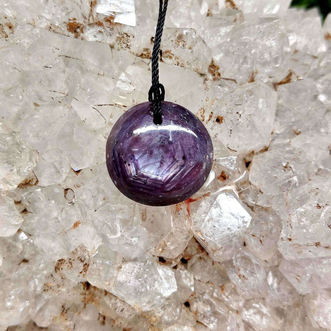 Authentic Natural Star Ruby Necklace, Star Ruby Necklace, Star Ruby ...