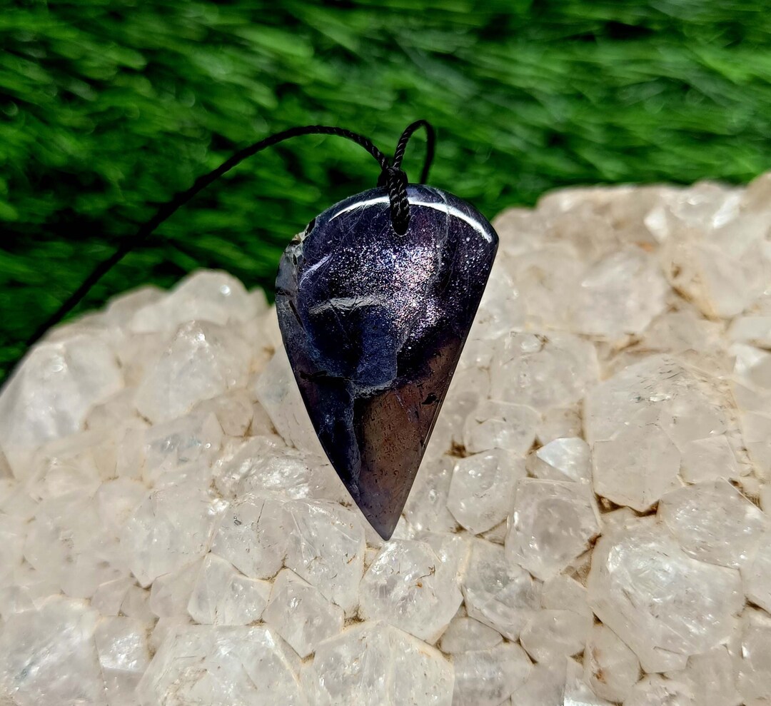 Iolite Sunstone Jewelry for Men and Women, Sunstone Crystal Necklace ...