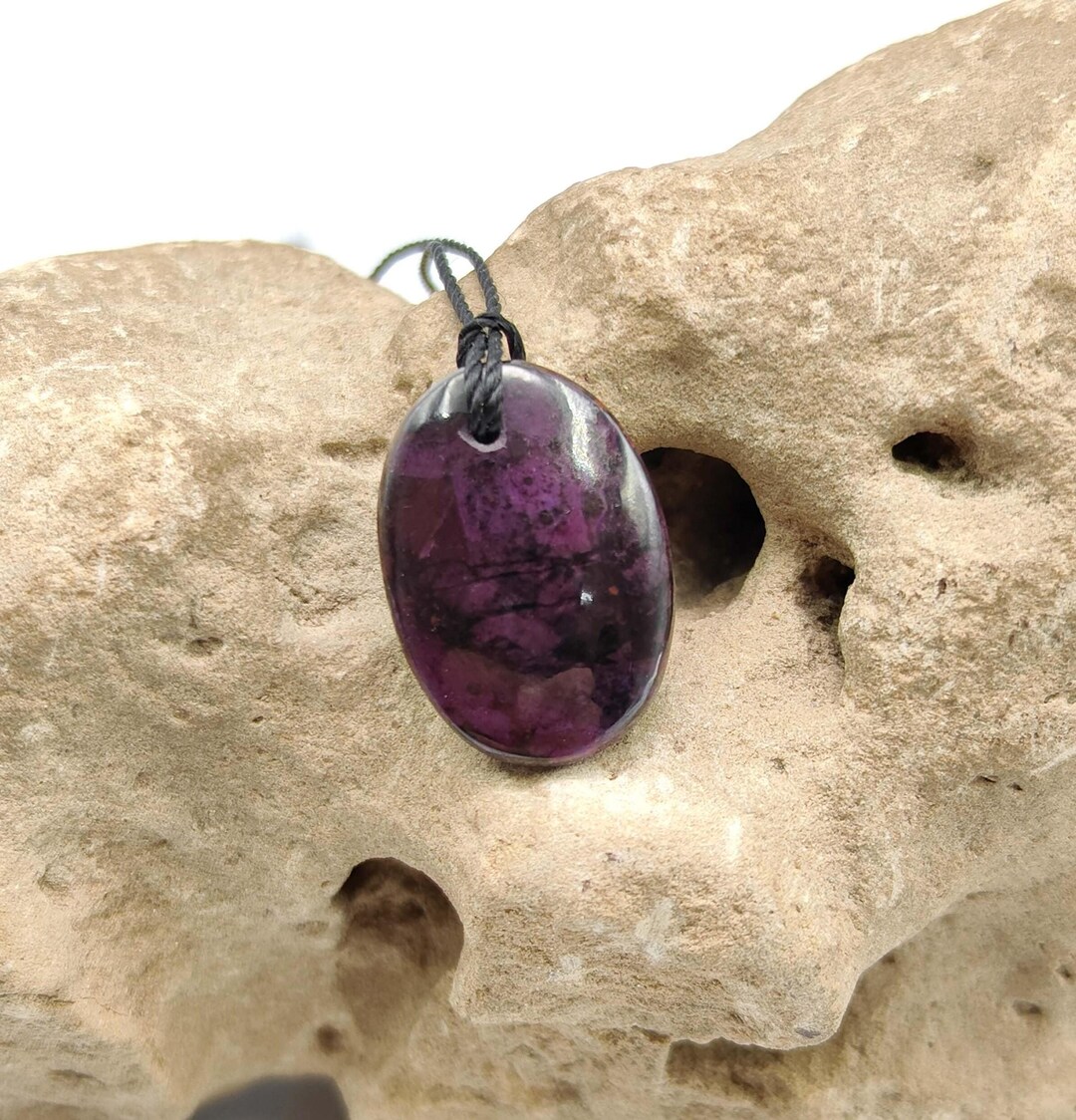 Authentic Natural Sugilite Pendant, Sugilite Necklace, Sugilite Pendant ...