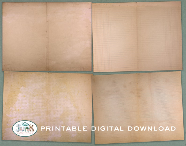 Classic Vintage Journal Pages - Digital Download - Etsy
