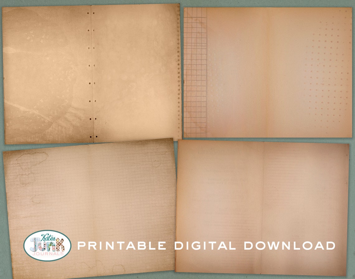 Classic Vintage Journal Pages - Digital Download - Etsy