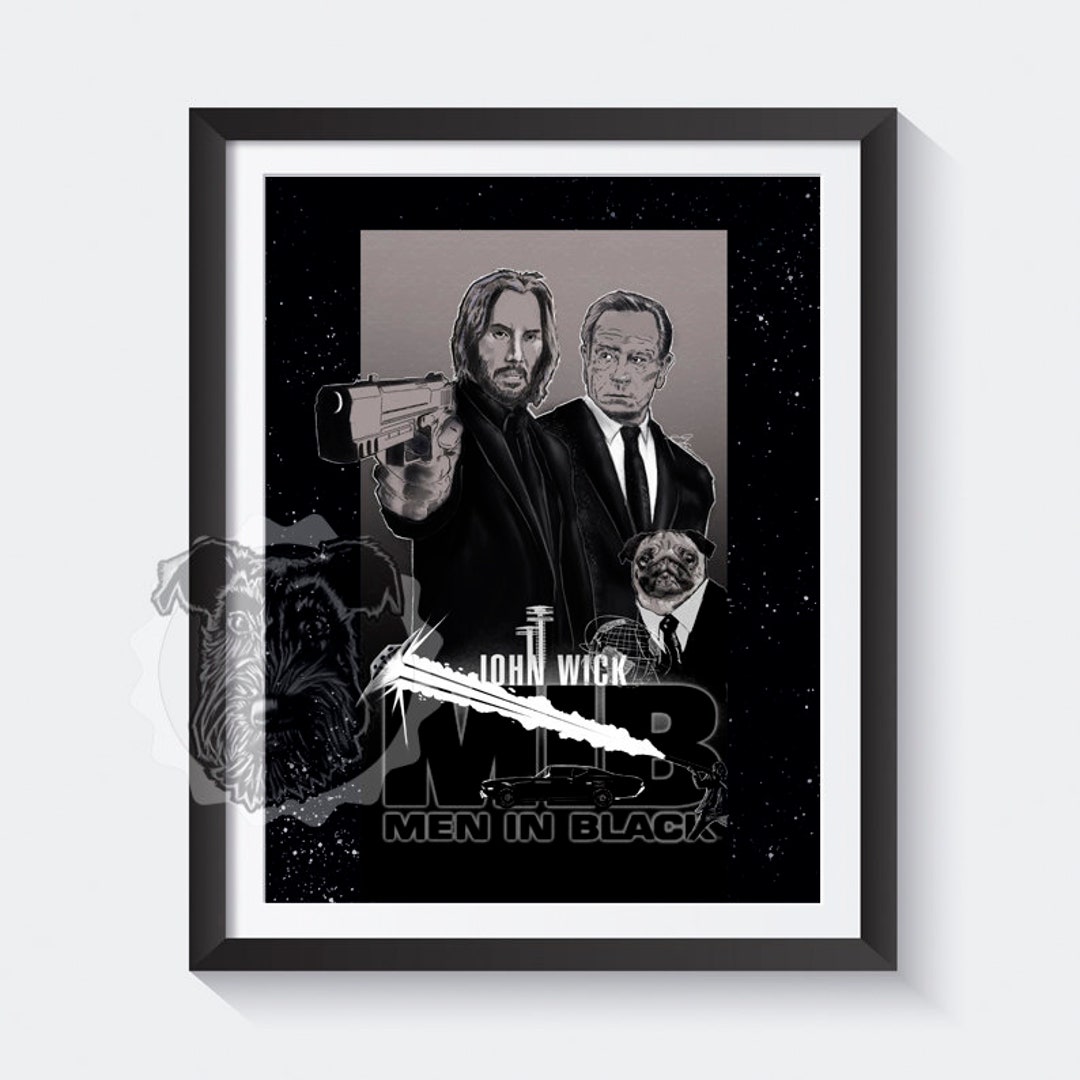 John Wick MIB Movie Poster 8 X 10 Art Print - Etsy