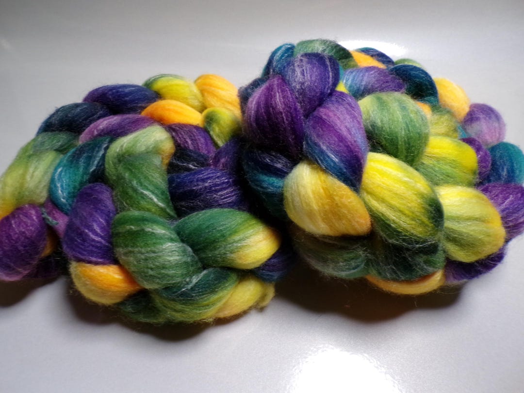 Polwarth, Faux Cashmere, and Bamboo, Hand Dyed, Roving, Combed Top, for ...