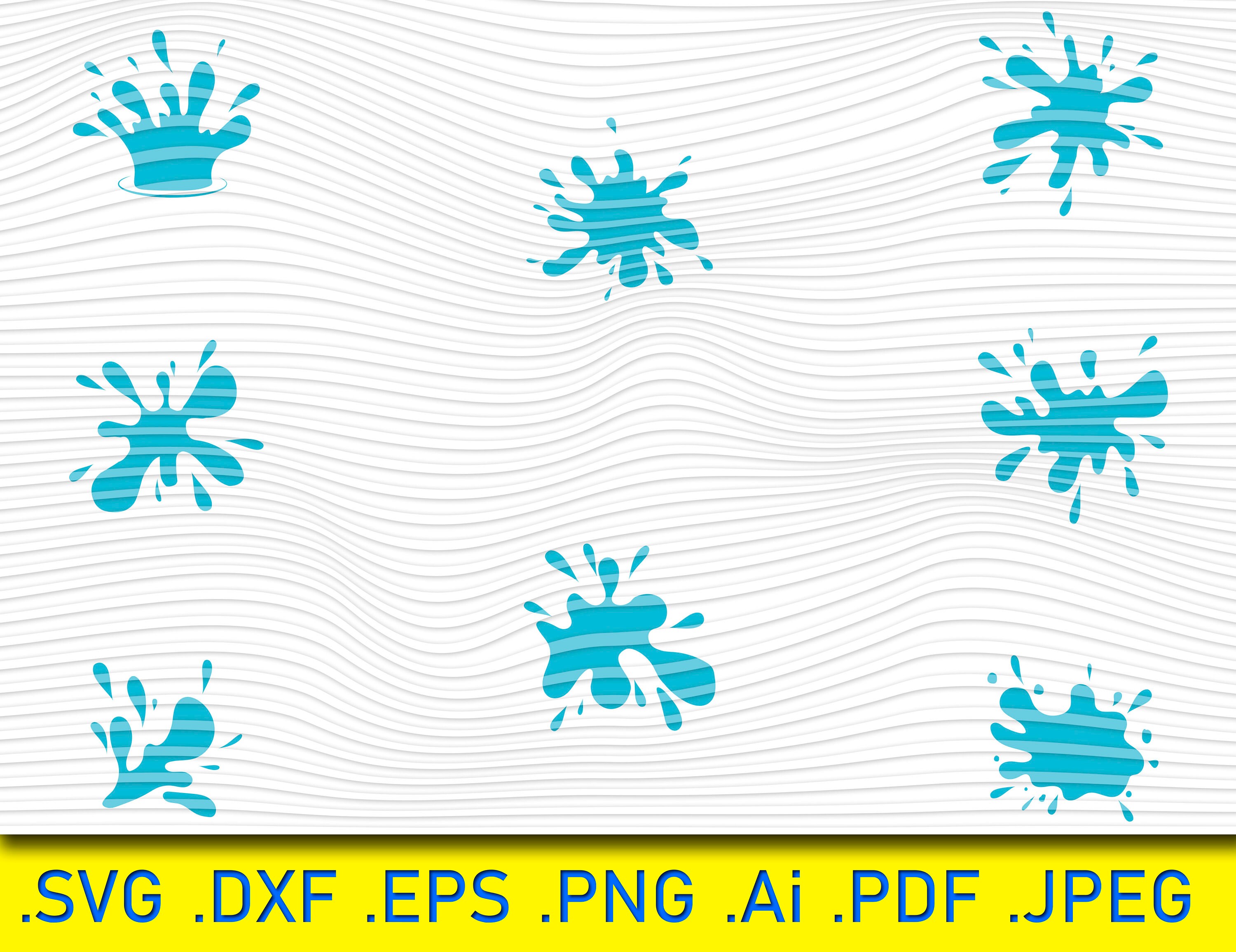 Water Splash Svg Bundle Water Splash Svg File Water Splash | Etsy
