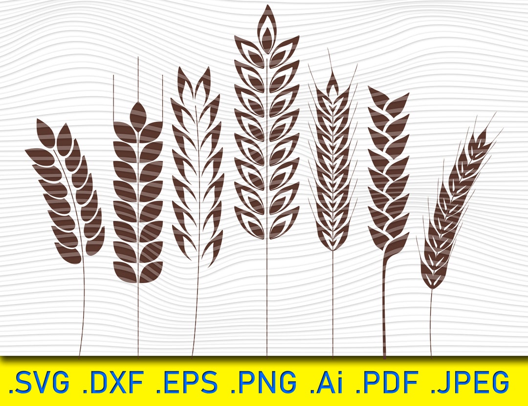 Wheat, Wheat Harvest Svg, Wheat Clipart, Wheat Svg File, Wheat Cut File ...