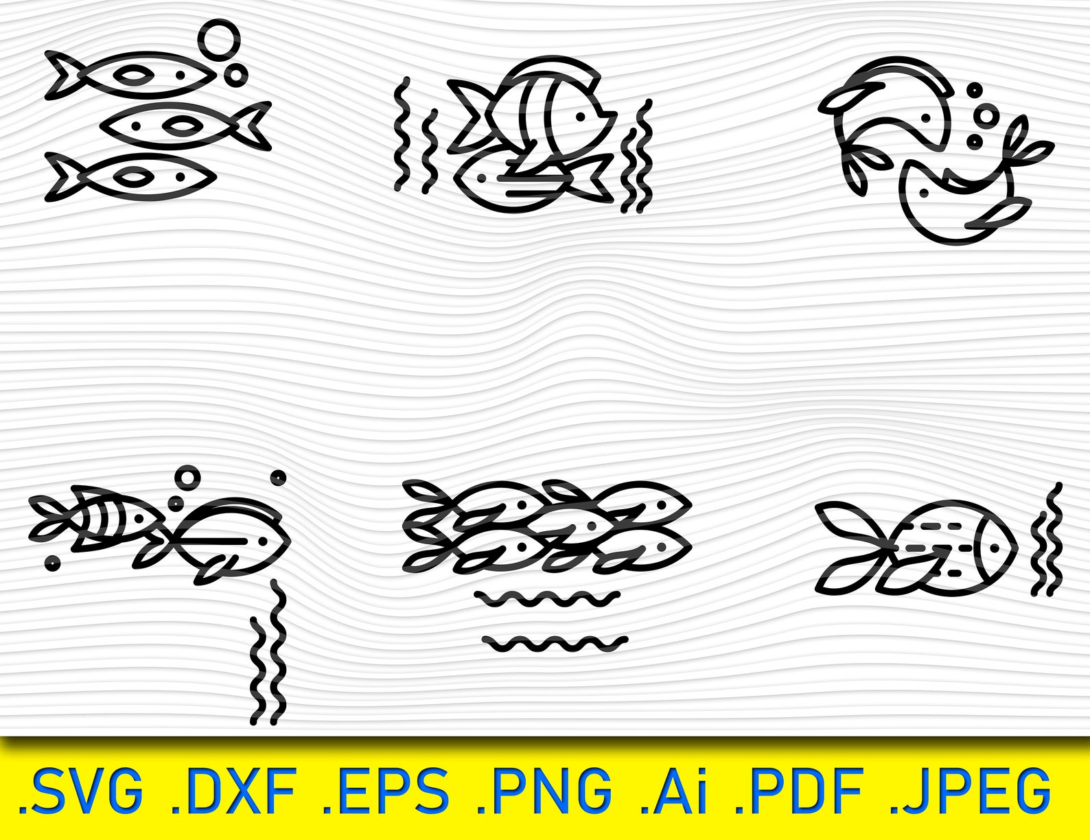 Fish Svg Cut File Fish Clip Art Fish Clipart Svg Fish - Etsy