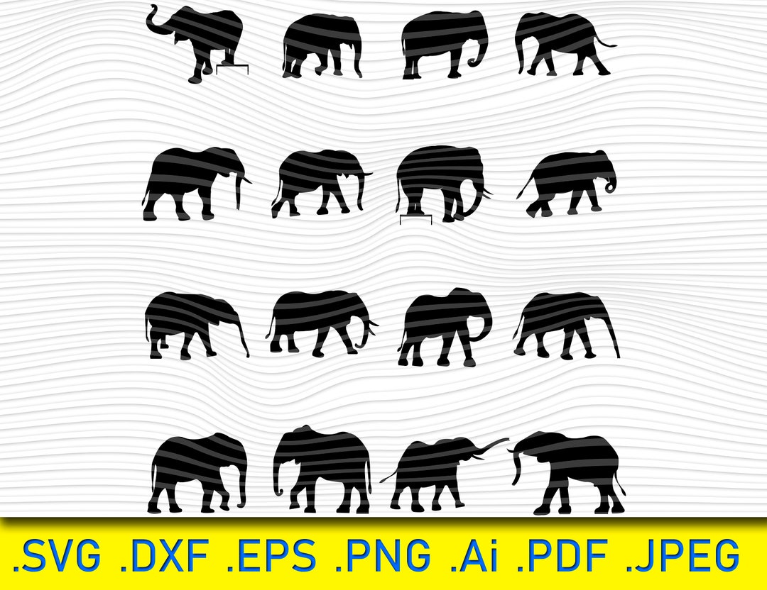 Elephant SVG | Elephant SVG Bundle | Elephant Cut File Mother and Baby ...