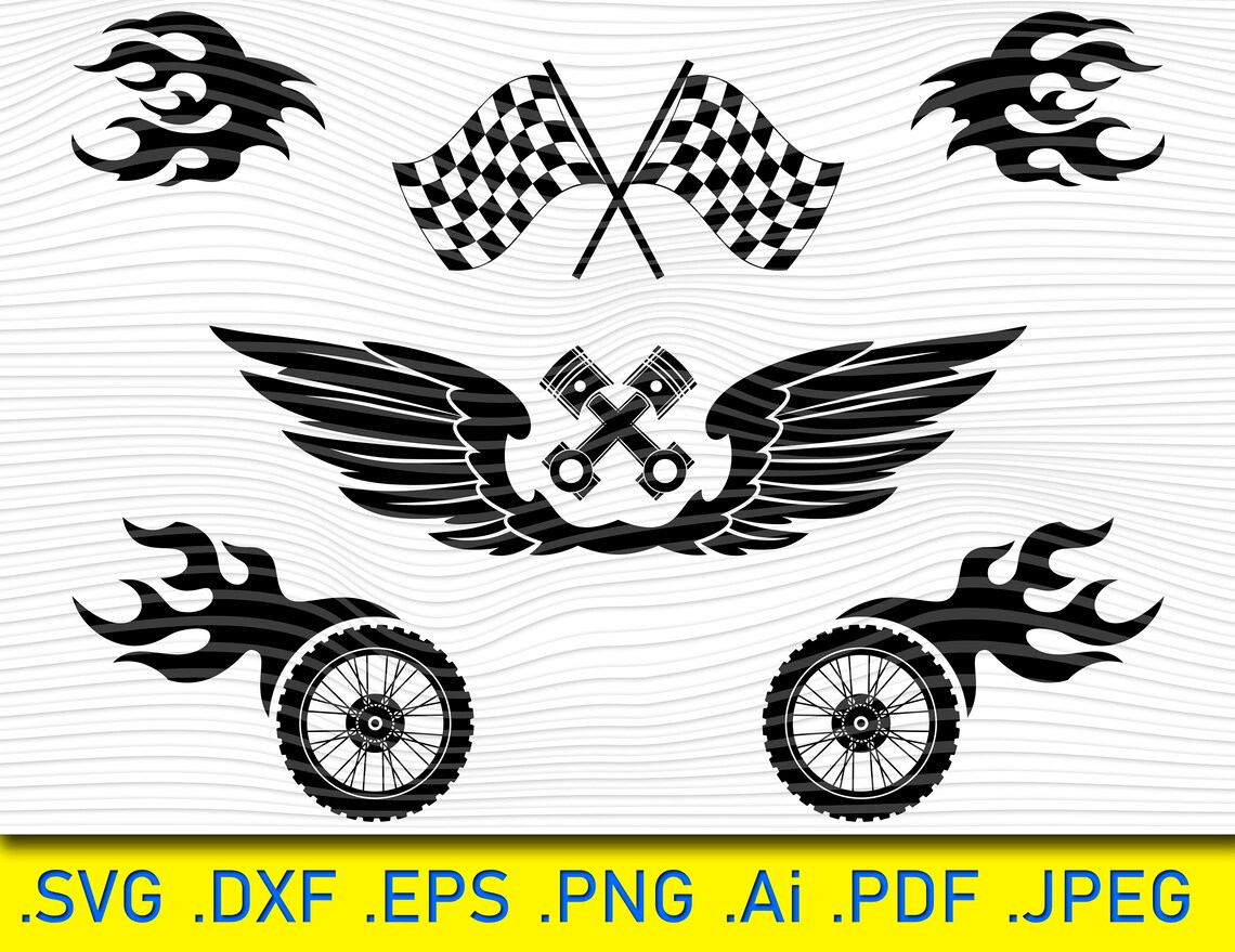 Race Svg Racing Flag Svg Racing Svg Finish Flag Champions - Etsy