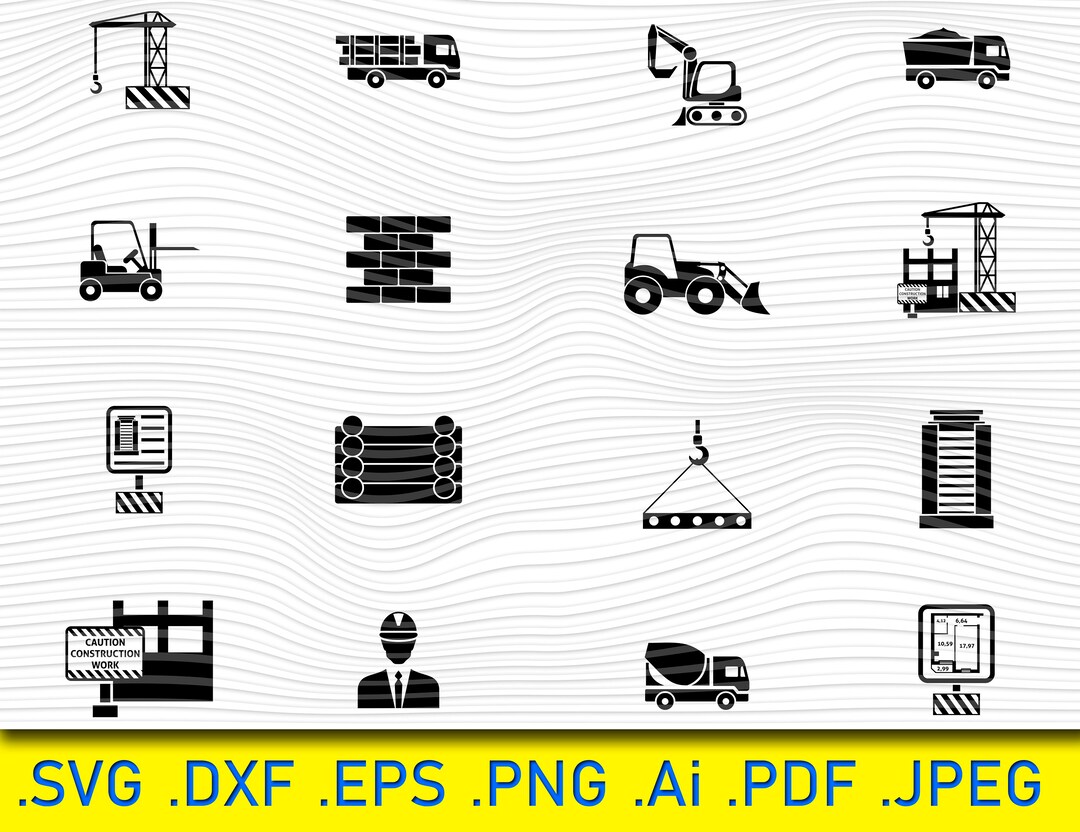 16 Construction Icons, Tools Svg, Builder Svg, Contractor Svg ...