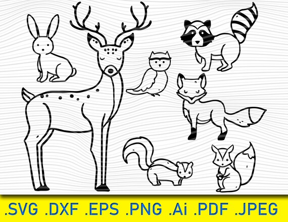 Deer SVG Winter Scene With Deer Bundle SVG Christmas Scene | Etsy