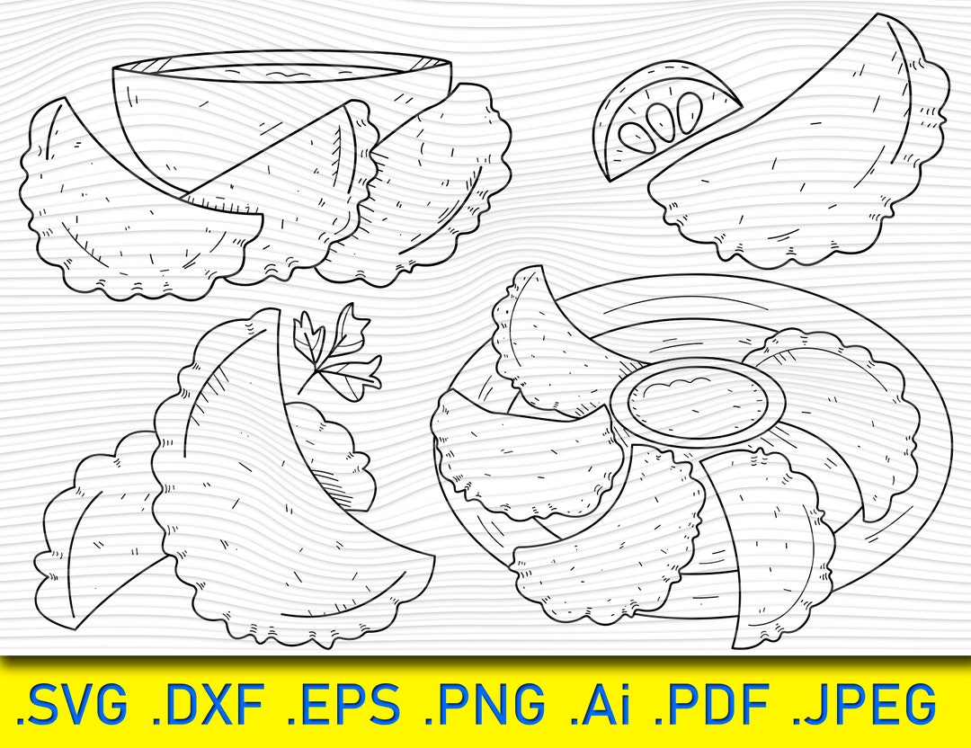 Dumplings Svg, Food Clipart, Dumplings Svg, Dumplings Silhouette ...