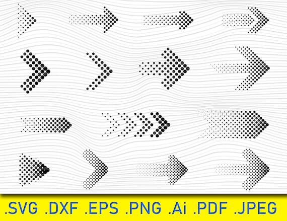 15 Dotted Arrows Arrow SVG Bundle Arrow SVG Arrow Clipart | Etsy