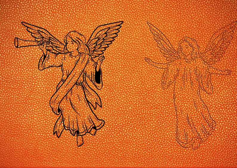 Christmas Angel SVG Files: Cricut, Laser Cut, Card Design (digital ...