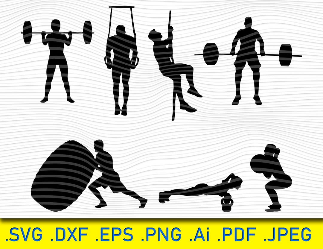 Athletes Svg Bundle,sports Svg,push Ups,pulls up Svg,bodybuilding ...