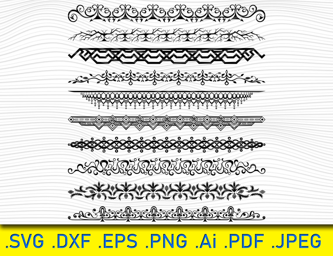 Dividers Bundle Svg Text Dividers Svg Flourish Svg Divider - Etsy