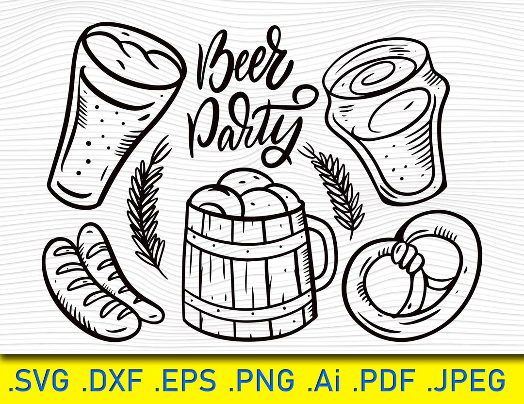 BEER PARTY Svg, Alcohol Svg,saloon Svg,tavern Svg,vodka Svg,german ...