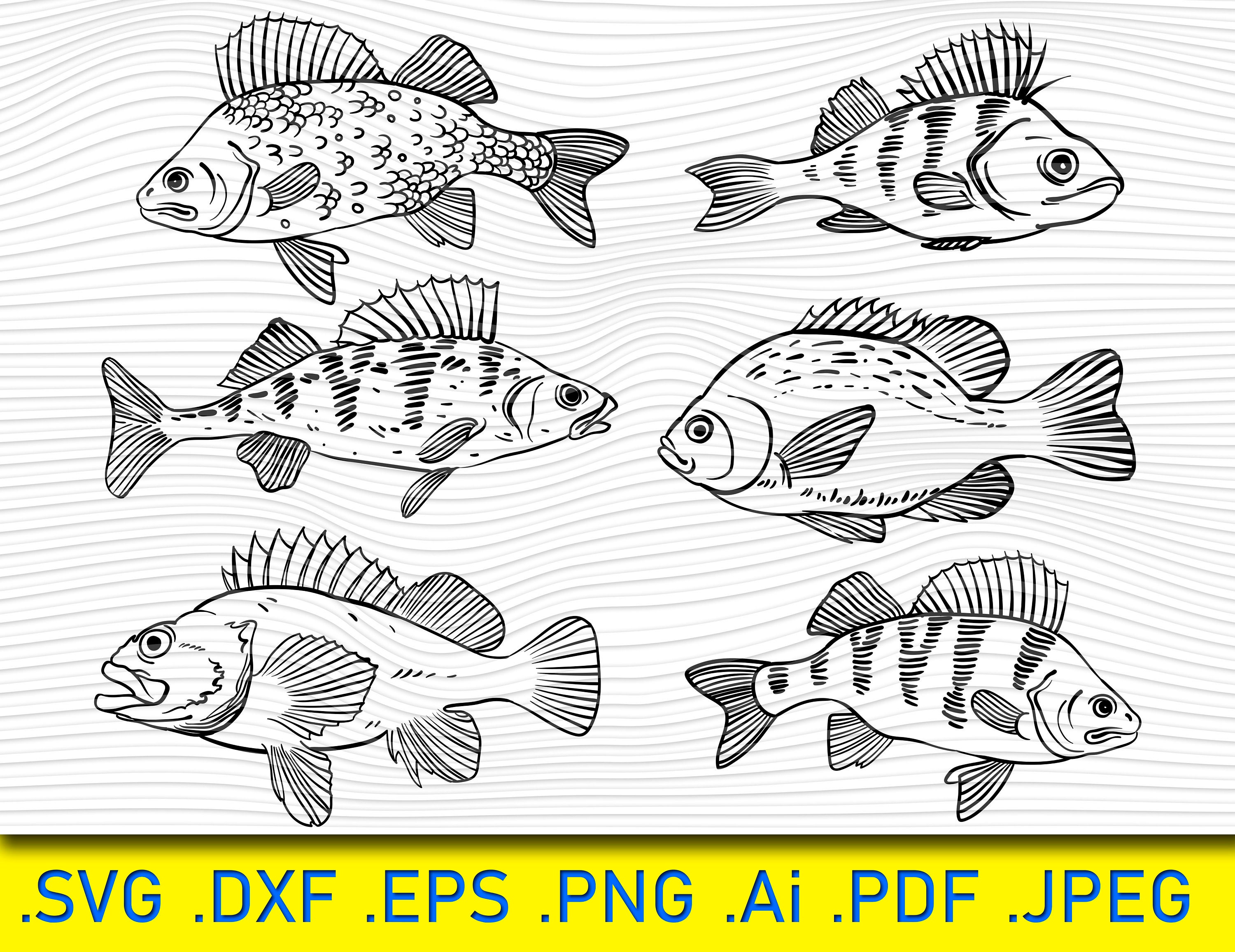 Vector Cricut, Fisherman SVG Clipart Fishing SVG Koi Carps Svg,Ocean ...