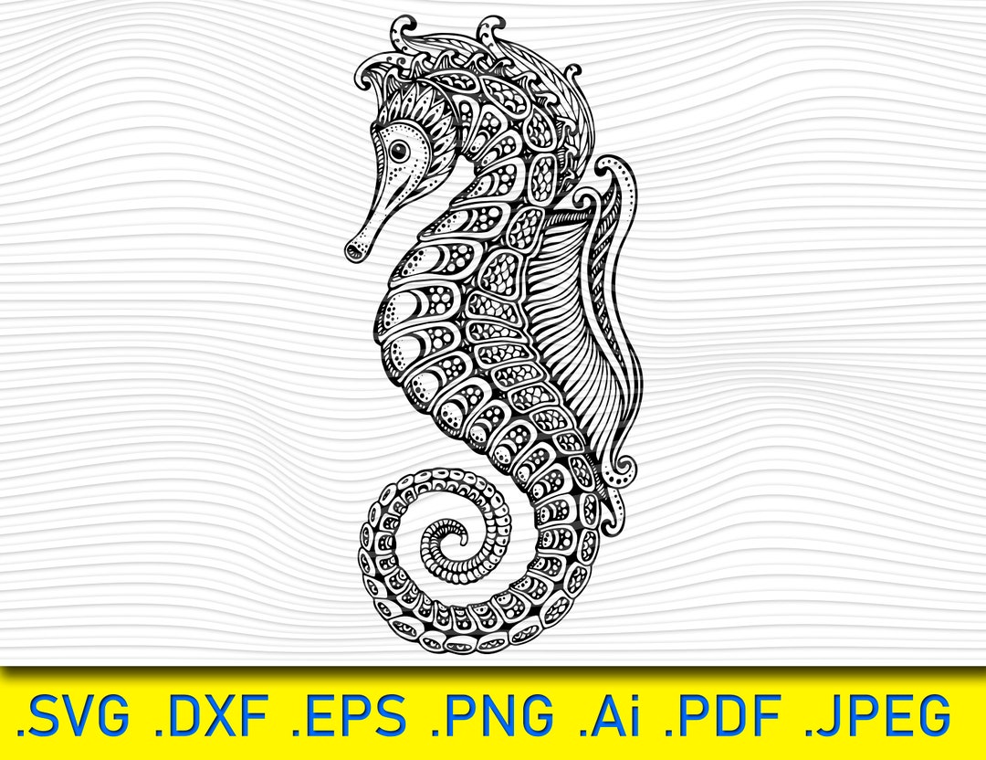 Seahorse Svg File, Sea Animal Svg, Aquatic Svg, Sea Svg, Ocean Svg ...