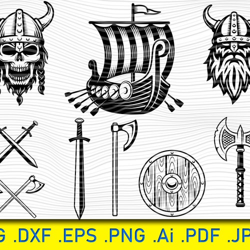 Viking Bundle SVG Files for Cricut Nordic Vikings Svg Clipart - Etsy