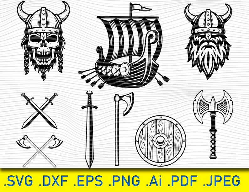 Viking Bundle SVG Files for Cricut Nordic Vikings Svg Clipart | Etsy