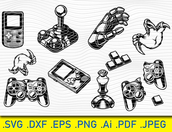 11 Elements Design Gaming Gamer SVG PC Svg Gaming Svg for | Etsy