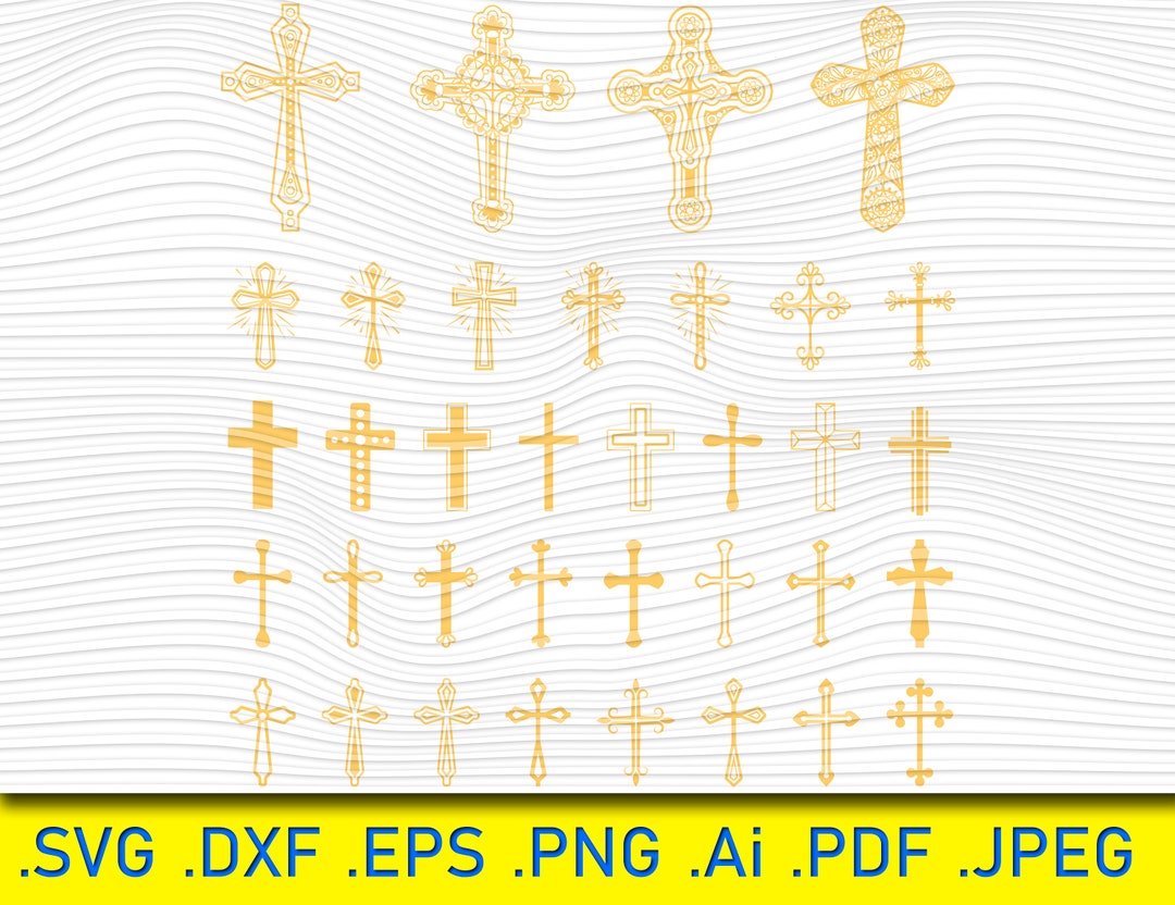 35 Cross Svg,cross Svg Silhouette Files,crosses Vector Png, Dxf,eps,jpg ...